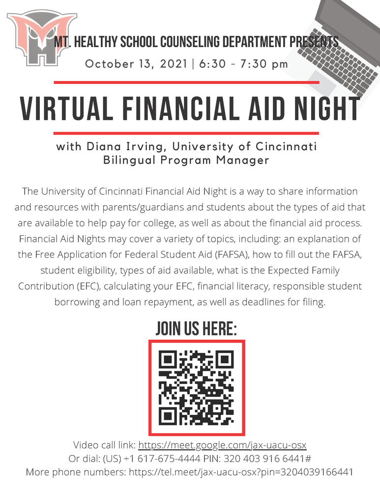 Financial Aid Information Night | Mt. Healthy City Schools